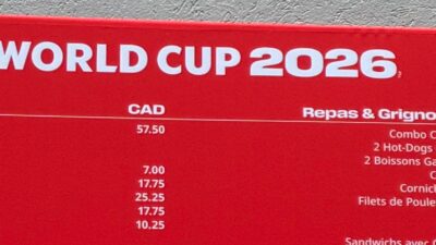 Shocking Concession Prices For World Cup Game In Canada Have Social ...