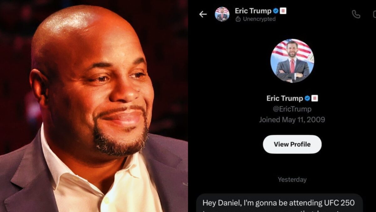 Daniel Cormier Posts-Then-Deletes Screenshots Exposing Eric Trump's ...