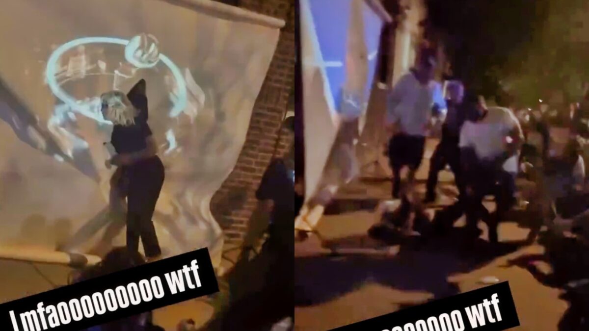 Female Gets Brutally Attacked By Knicks Fans After Punching A Giant ...