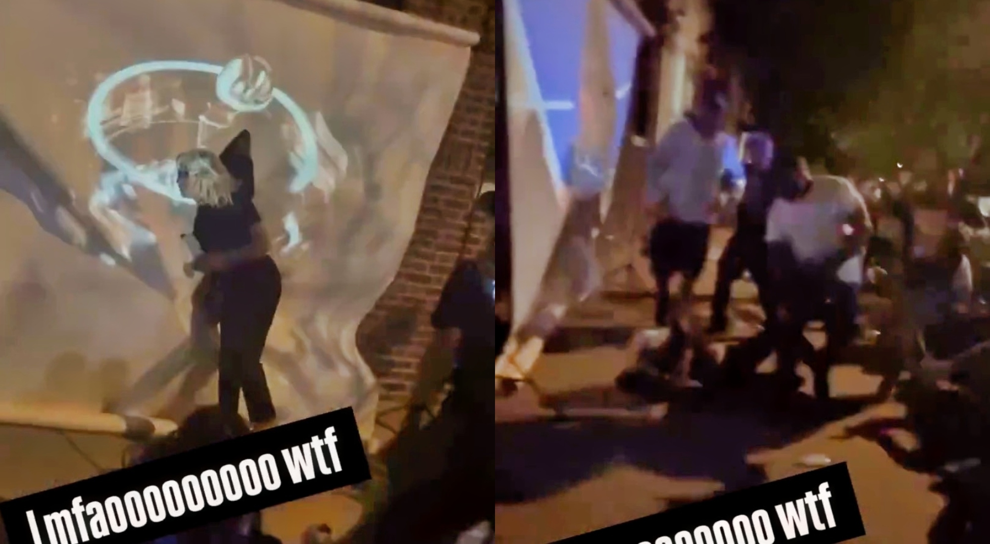 Female Gets Brutally Attacked By Knicks Fans After Punching A Giant ...