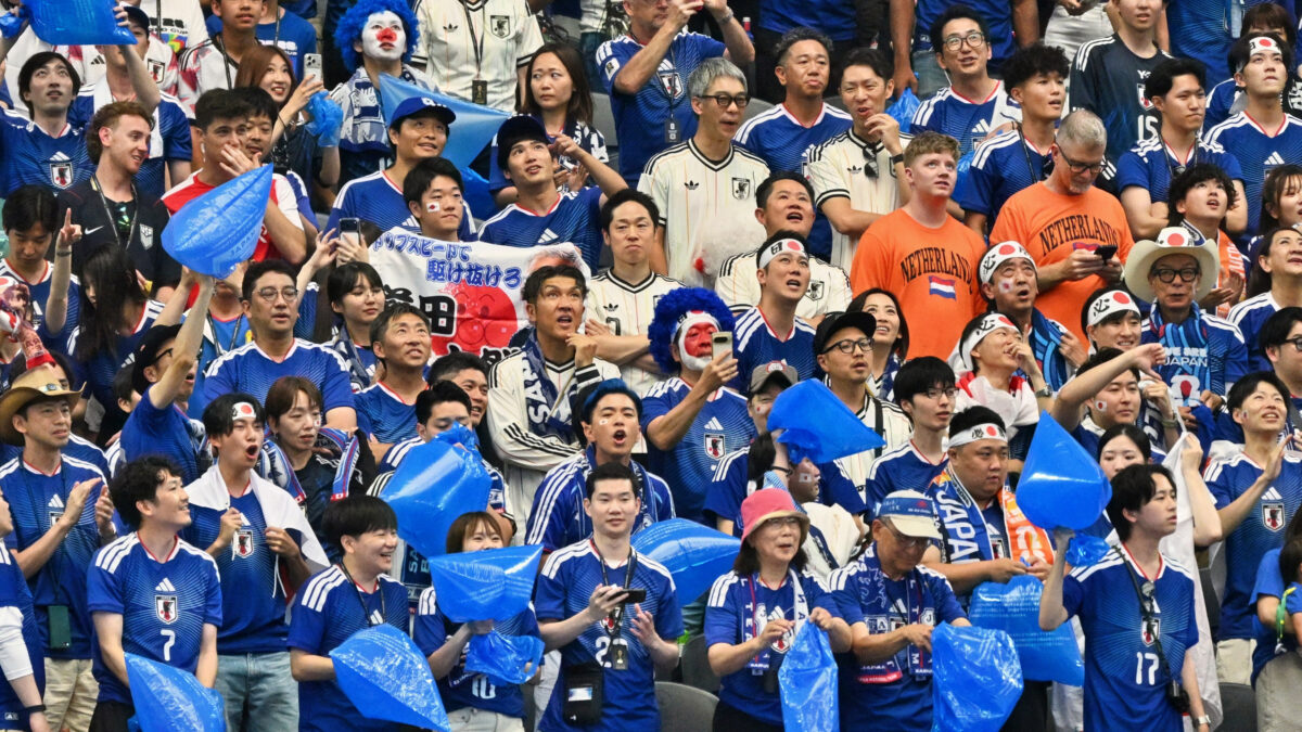 Japanese Soccer Fans Go Viral For Their Unique Actions In The Stands At ...