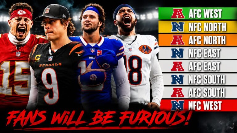 Ranking All 8 NFL Divisions By Their QBs — Fans Will Be Furious