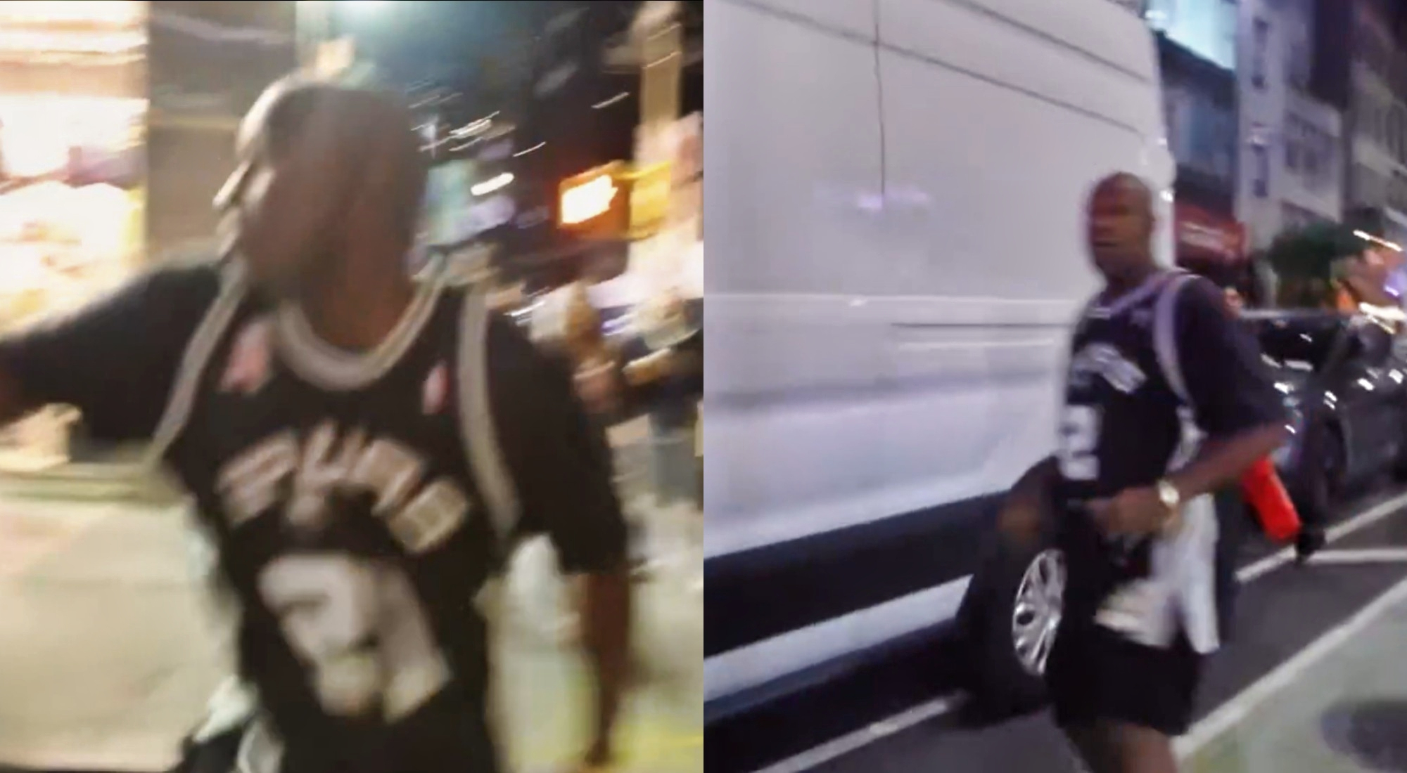 'Unc' In Spurs Jersey Fights For His Life As Dozens Of Knicks Fans ...
